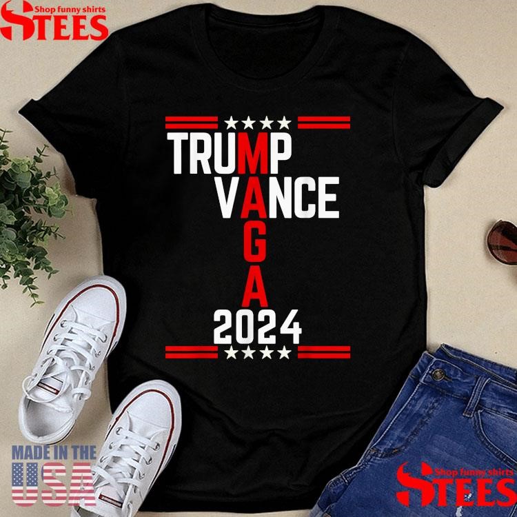 Official Trump Vance 2024 Stripe Trump JD Vance MAGA T-Shirt, hoodie ...