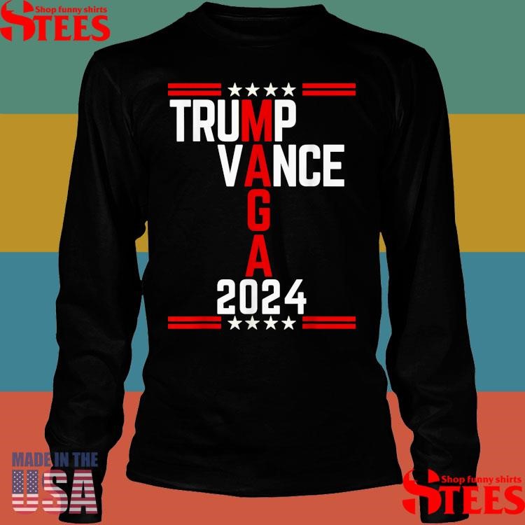 Official Trump Vance 2024 Stripe Trump JD Vance MAGA T-Shirt, hoodie ...