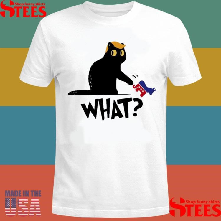 Official Donald Trump 2024 Black Cat Vs Democratic Party Donkey Shirt ...