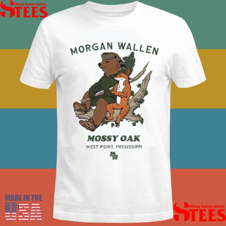 Official Morgan Wallen Norris Bear X Mossy Oak Fox Shirts, hoodie, tank ...